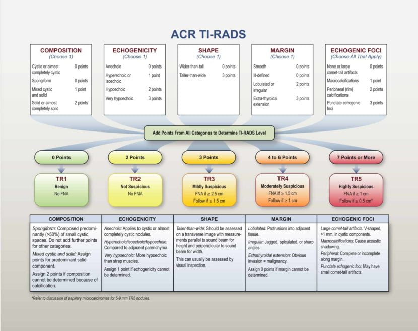Calculadora precisa de TI-RADS para la evaluación de nódulos tiroideos ...